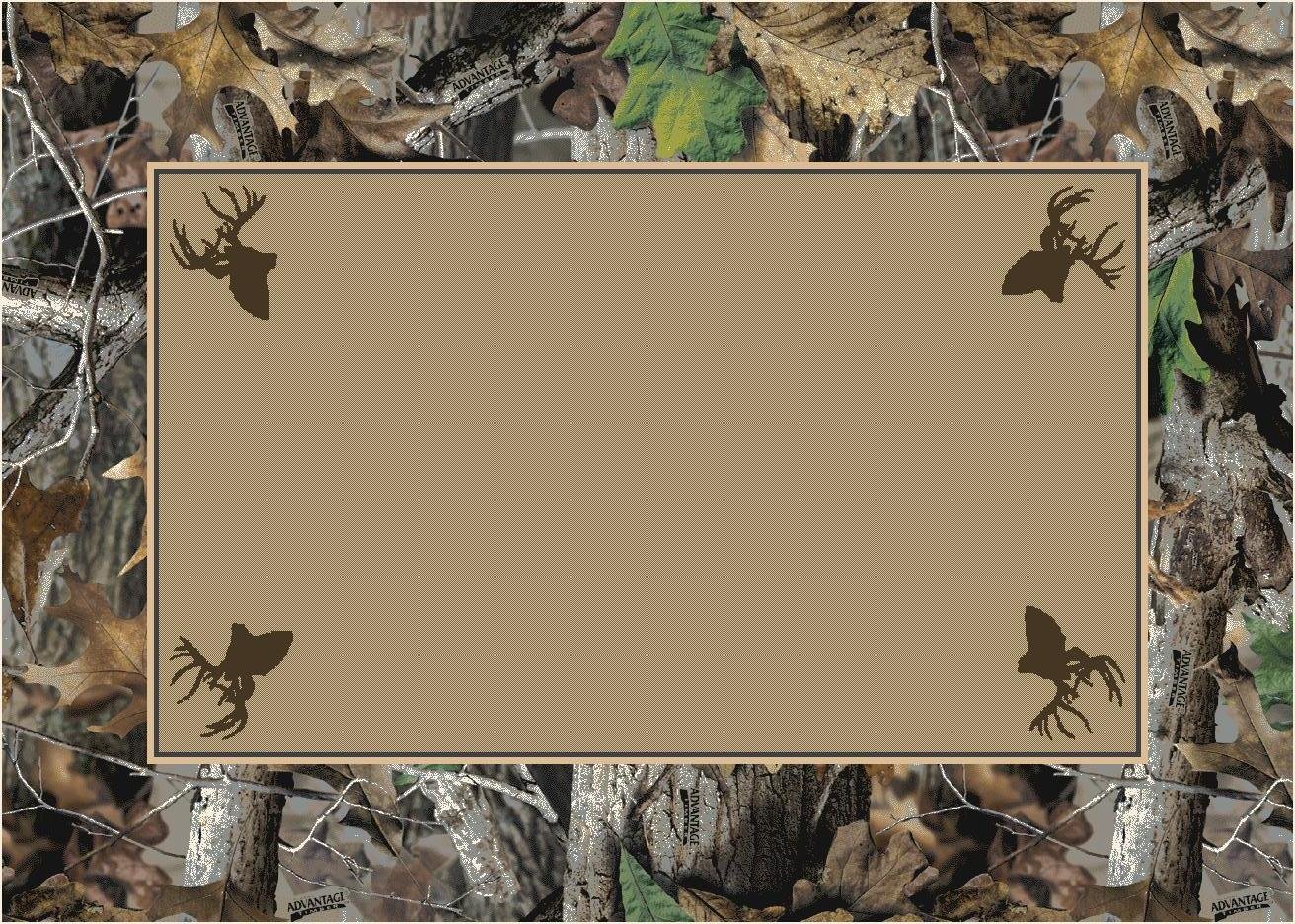 Timber Realtree Bordered Tree & Leaves Camouflage Nylon Area Rug Timber Realtree Bordered Tree & Leaves Camouflage Nylon Area Rug