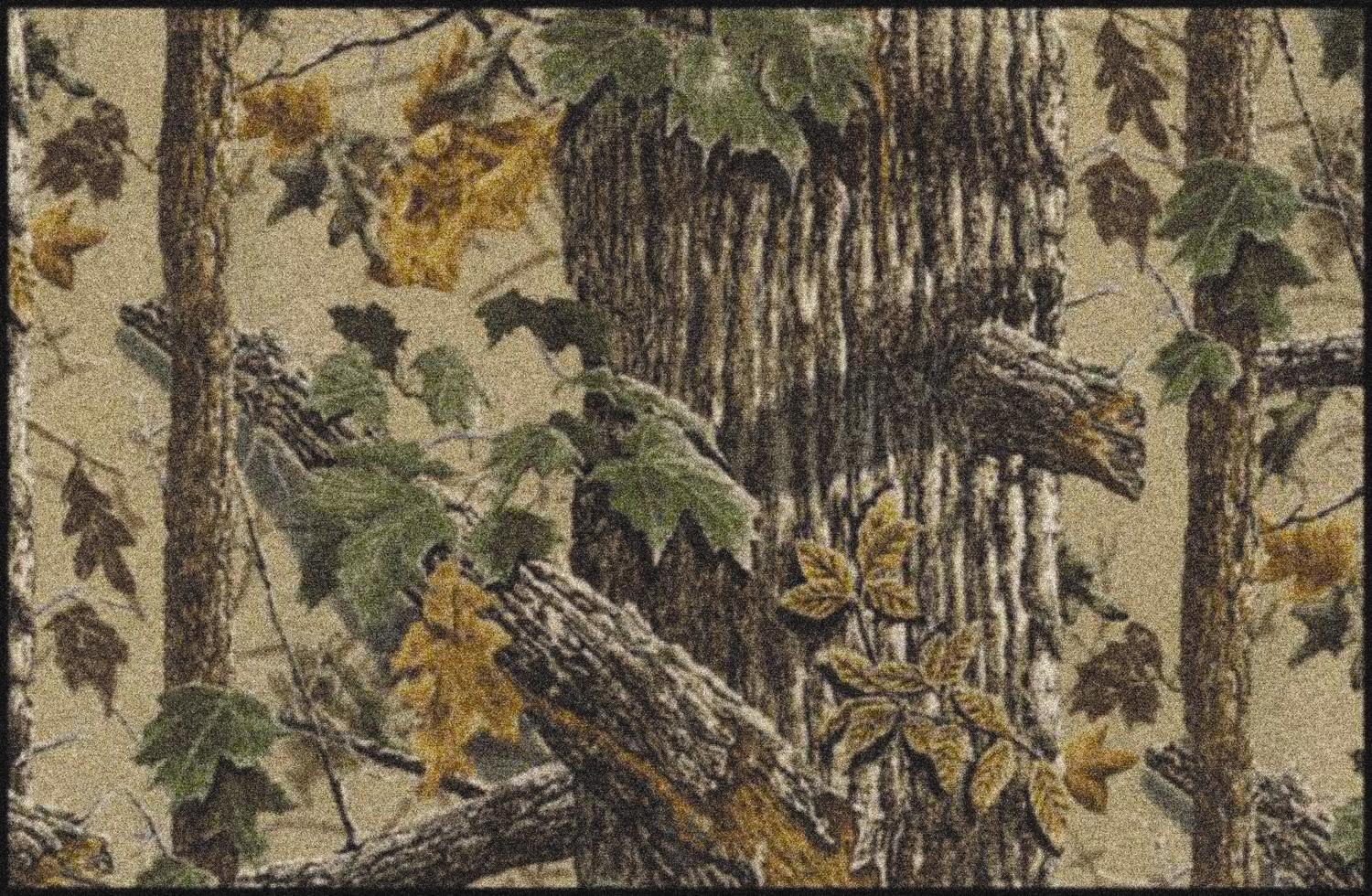 X-Tra Brown Realtree Tree & Leaves Camouflage Nylon Area Rug X-Tra Brown Realtree Tree & Leaves Camouflage Nylon Area Rug