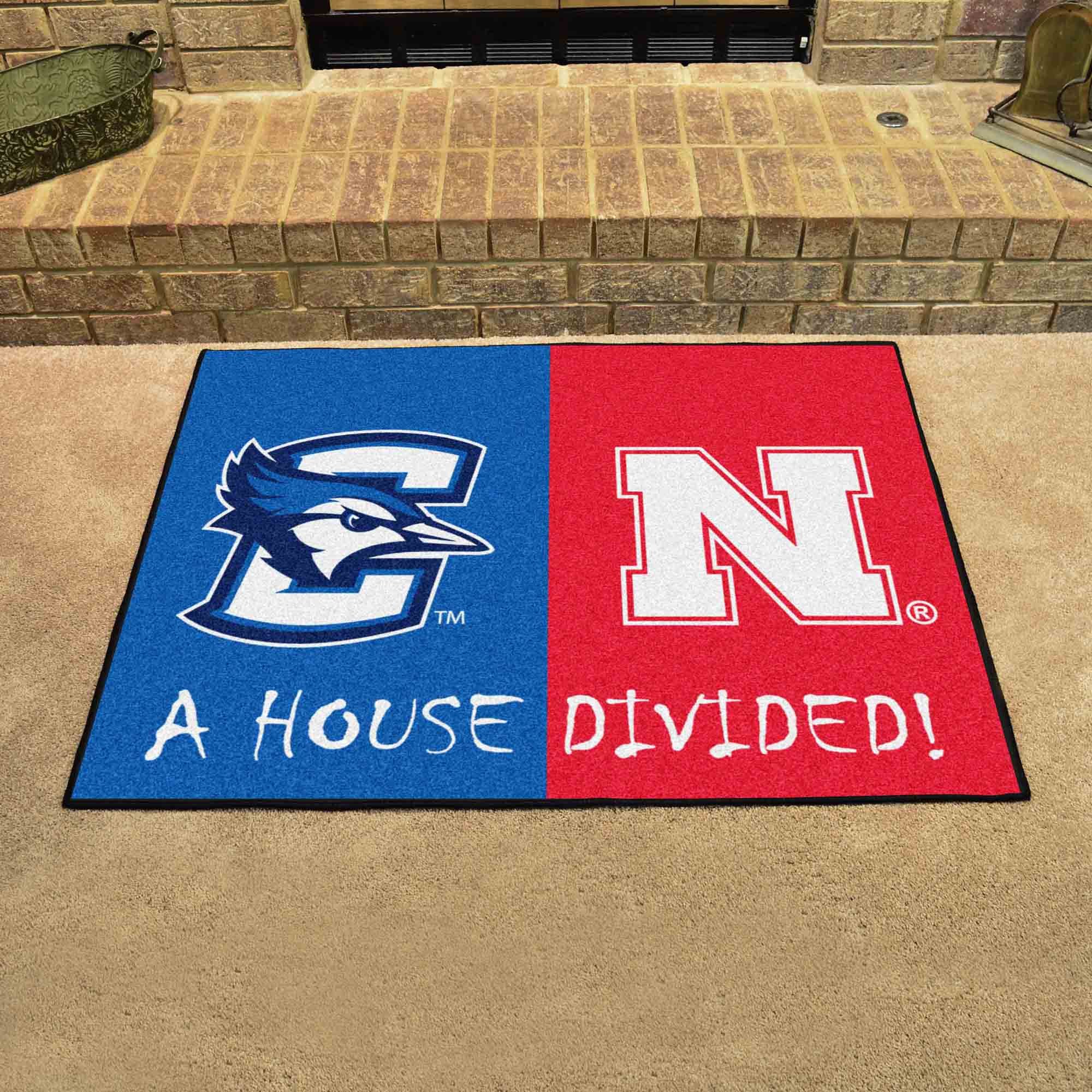 Creighton - Nebraska House Divided Mat - 34 x 45