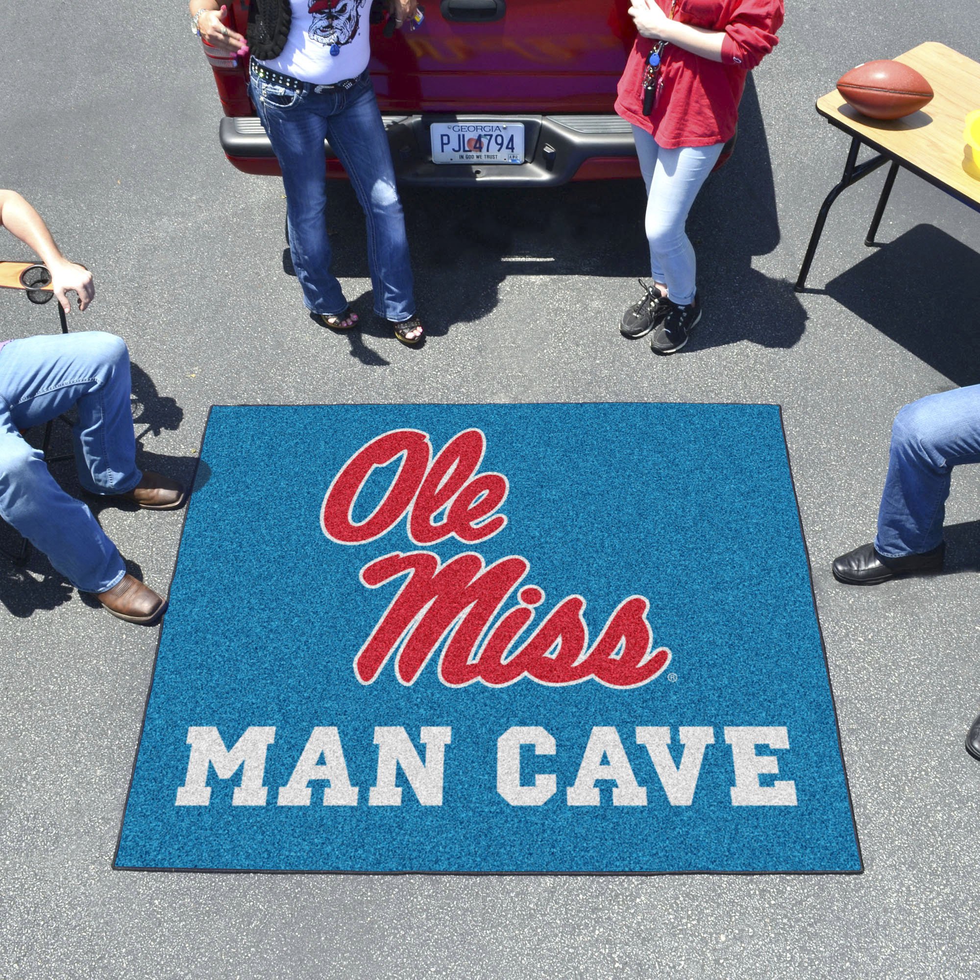 Ole Miss Man Cave Tailgater Mat 60 X 72