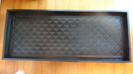Metal & Rubber Embossed Boot Trays - Shoe & Plant Trays