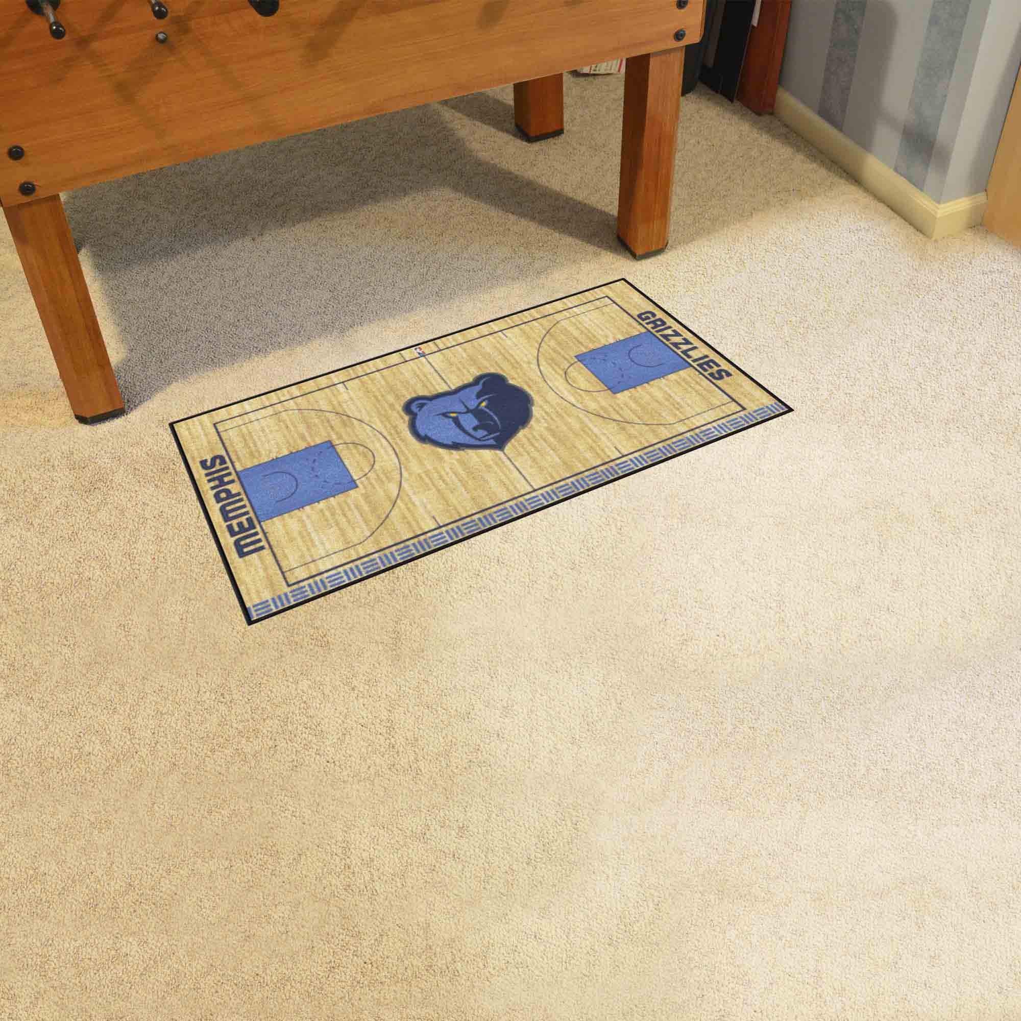 Memphis Grizzlies Basketball Court Runner Mat - 24 x 44