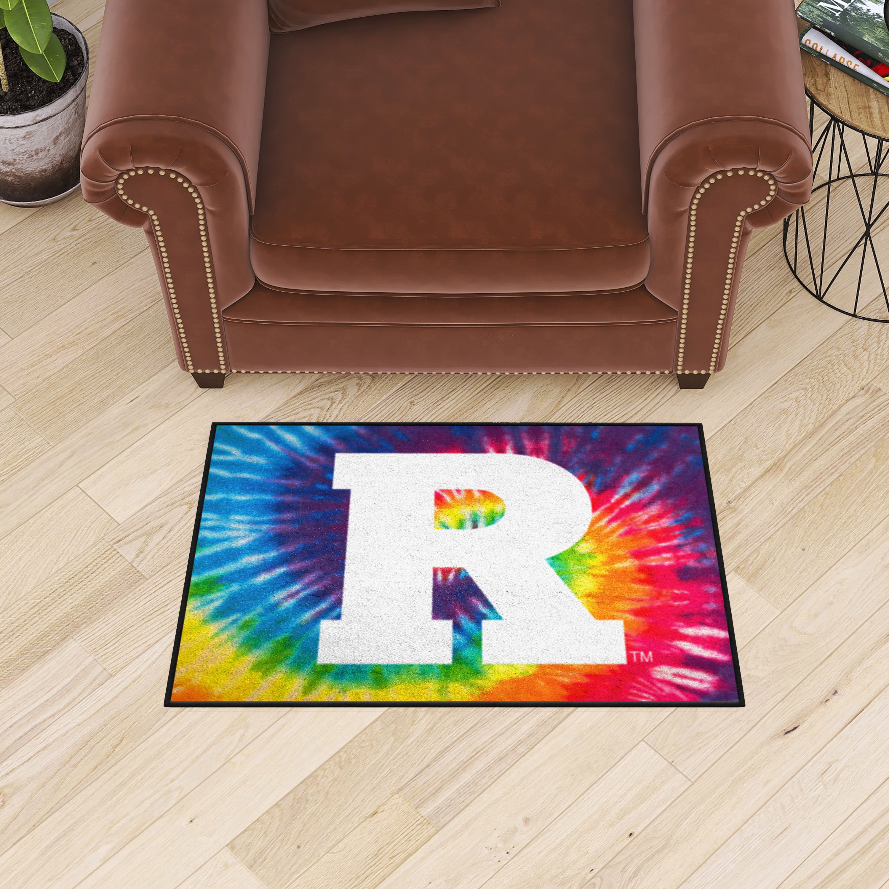 Rutgers Scarlett Knights Tie Dye Starter Doormat - 19 x 30